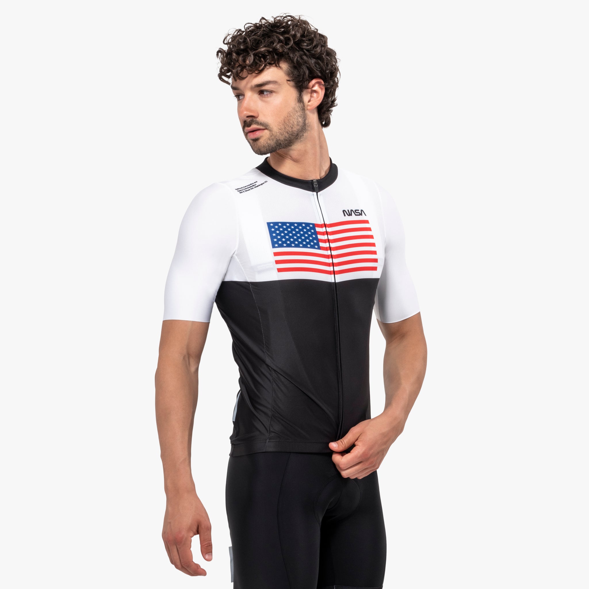 White/Black Space Agency Cycling Jersey | Scicon Sports